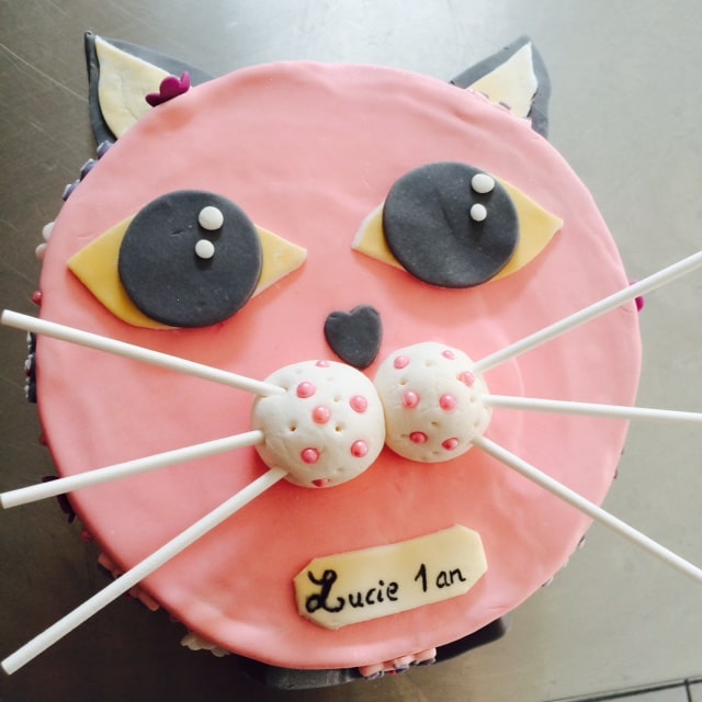 Gâteau chat - Cake design, Pâte à sucre - Les Délices de Mary