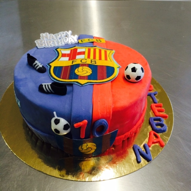 Gâteau club de foot - Cake design, Pâte à sucre - Les Délices de Mary