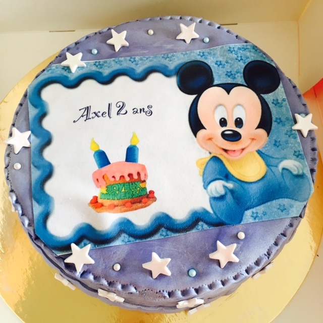 Gâteau Mickey - Cake design, Pâte à sucre - Les Délices de Mary